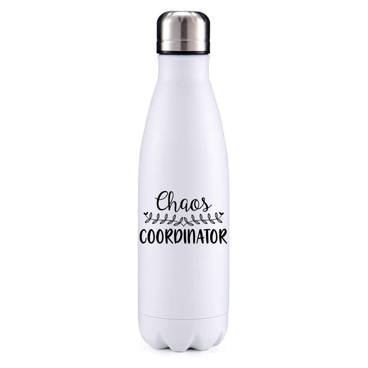 Chaos Coordinator funny quote insulated metal bottle – Message on a Bottle